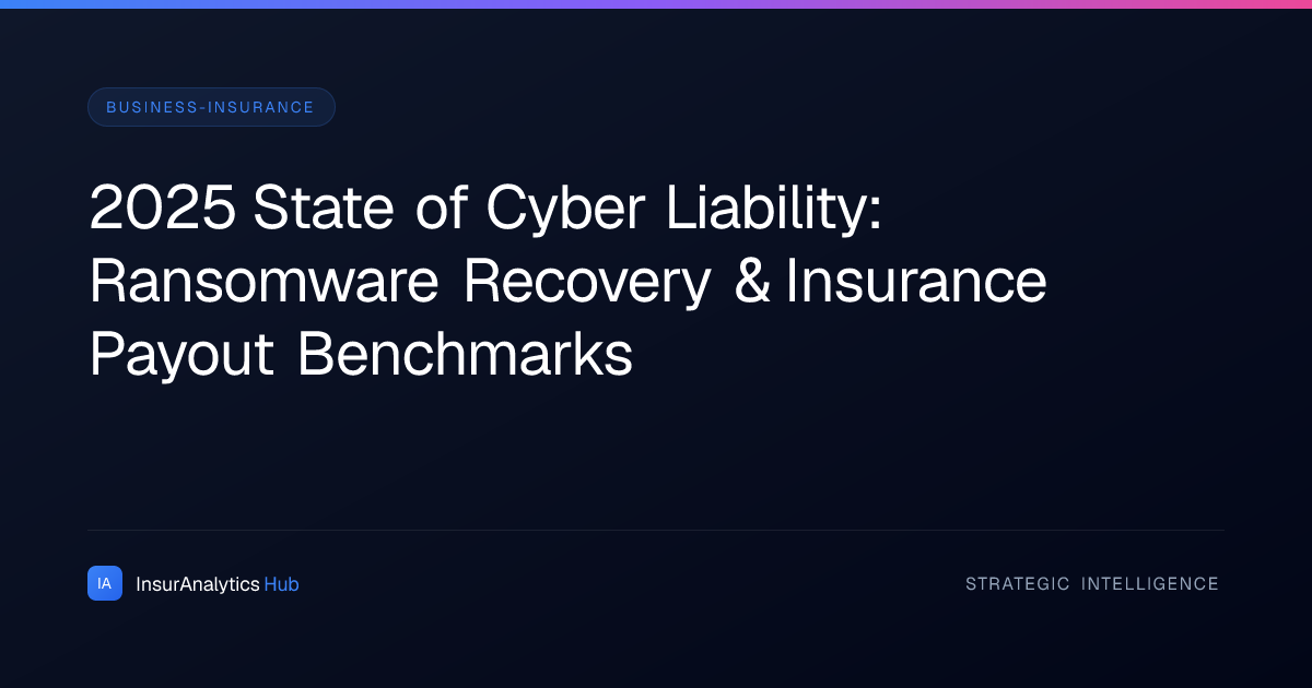 cyber liability benchmarks 2025: Ransomware Recovery & Payou ...